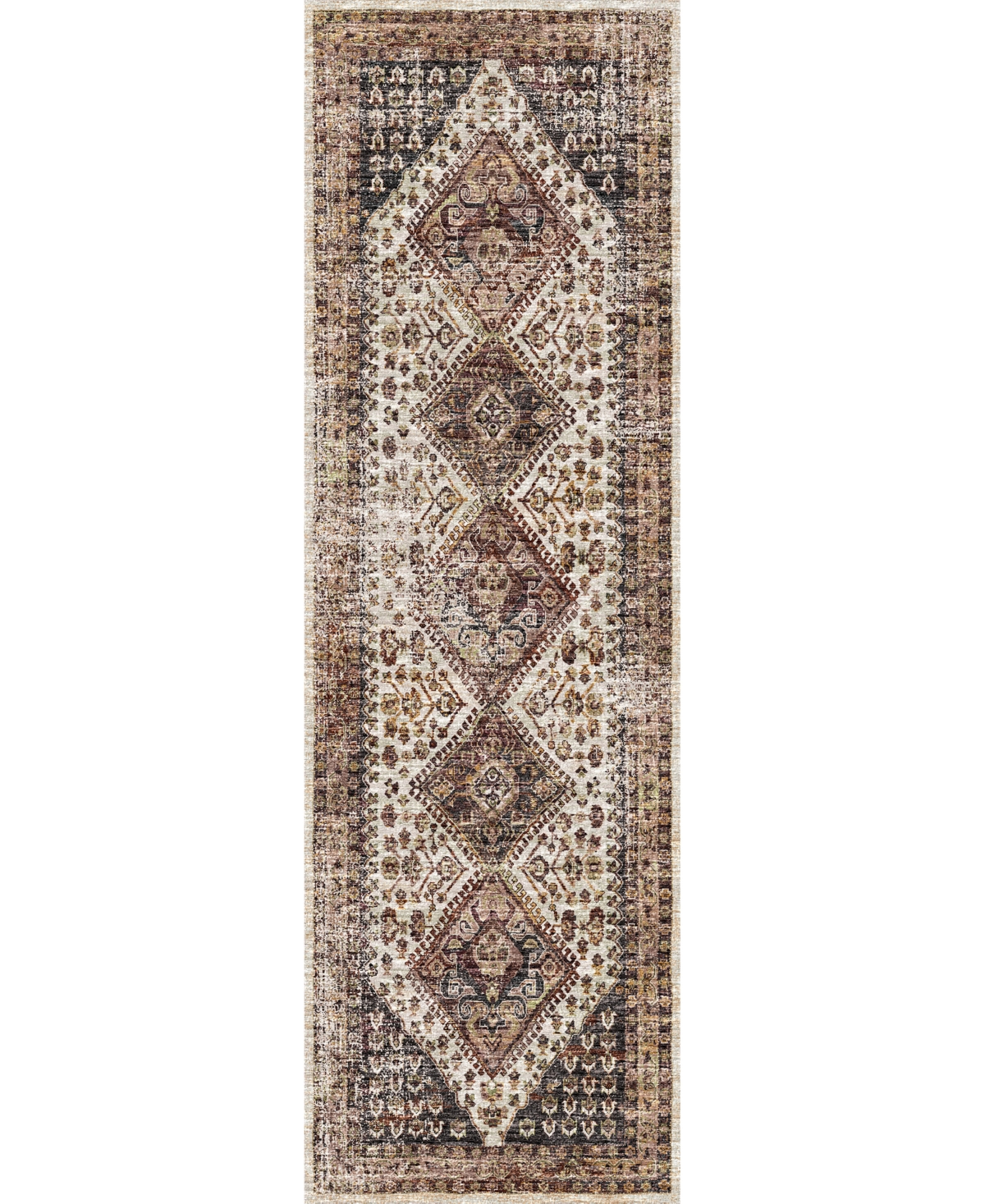 Click here for Dalyn Jericho JC9 26 x 10 Runner Area Rug - Brown prices
