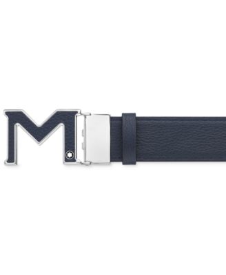Montblanc M Buckle Reversible Leather Belt - Macy's