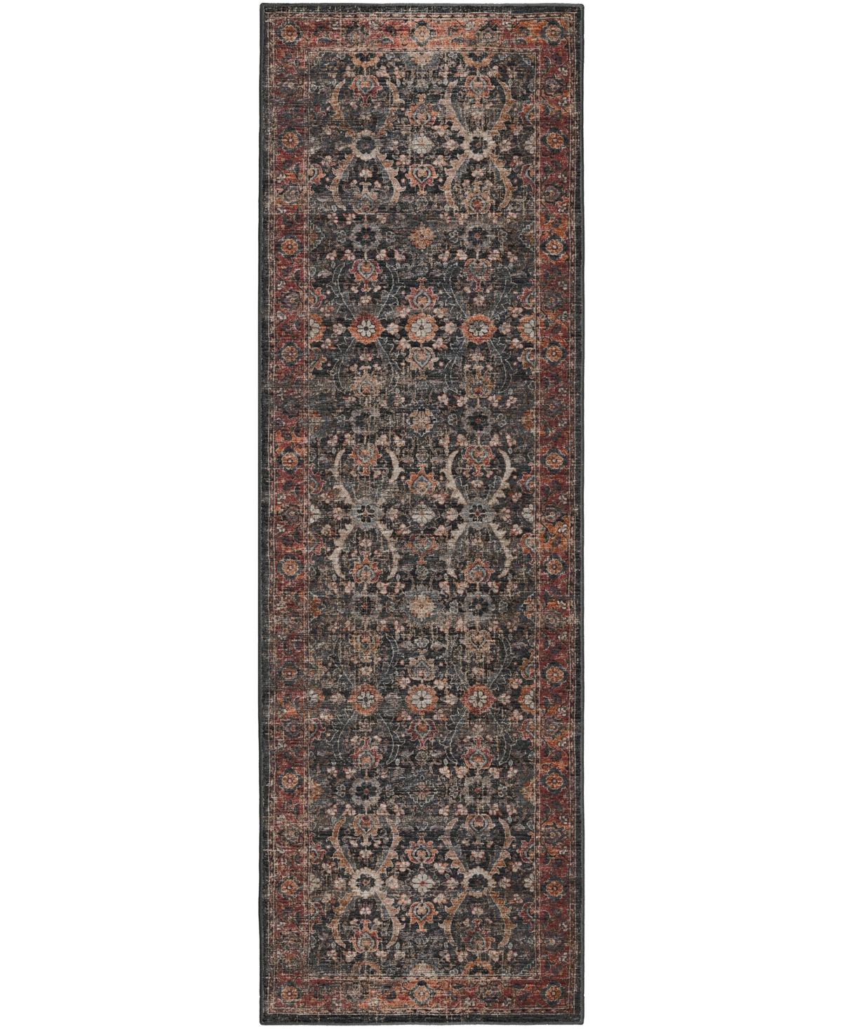 Click here for Dalyn Jericho JC1 26 x 8 Runner Area Rug - Charcoa... prices