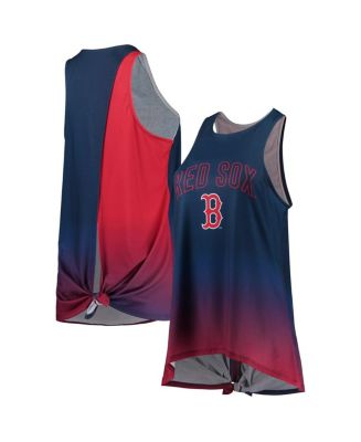 Women's FOCO Navy Boston Red Sox Gradient Tie-Back Racerback Tank Top ...