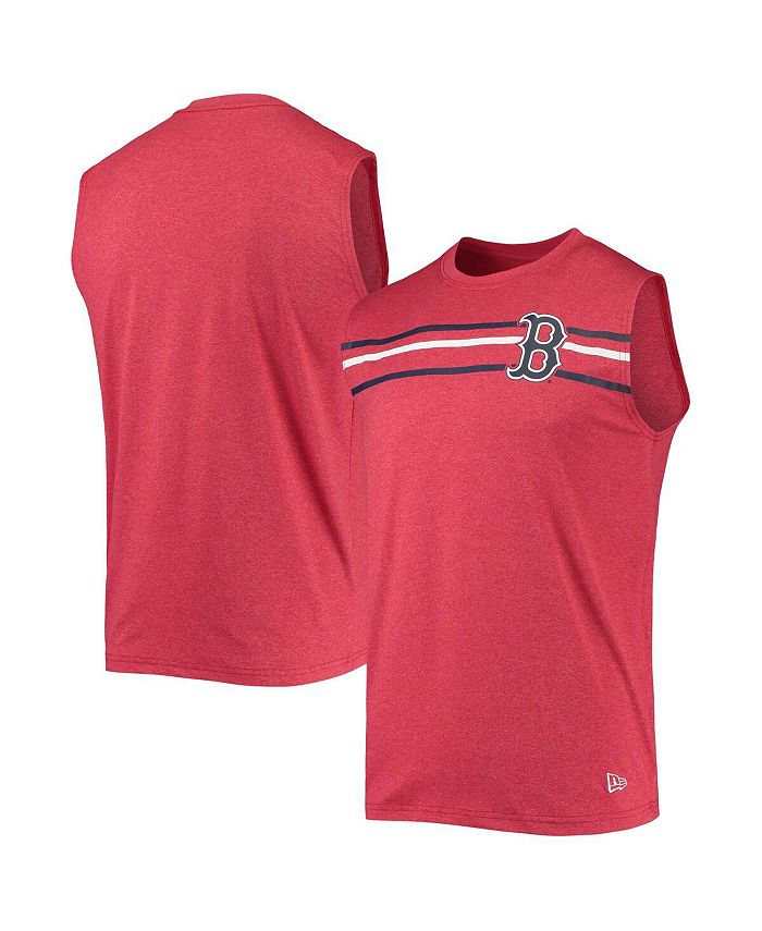 New Era Men's Heathered Red Boston Red Sox Muscle Tank Top - Macy's