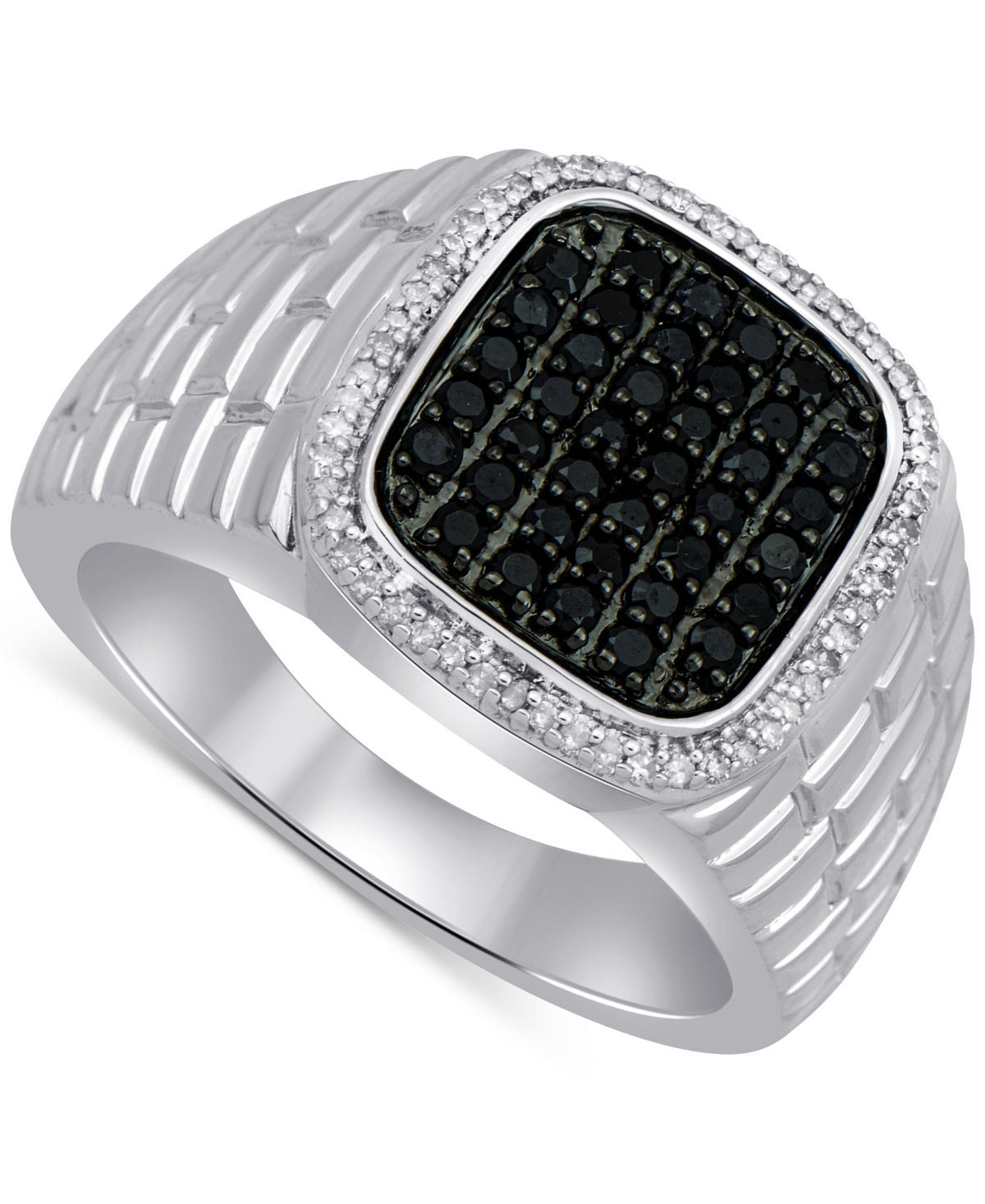 Click here for Mens Black & White Diamond Ring (3/4 ct. t.w.) in... prices
