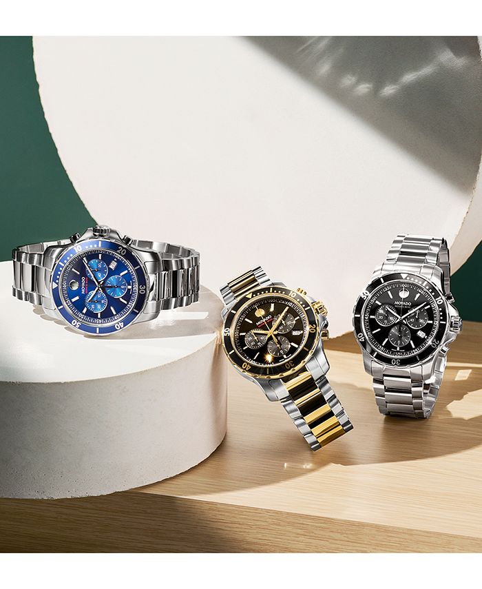 Movado Men's Swiss Chronograph Series 800 Performance Steel Bracelet ...