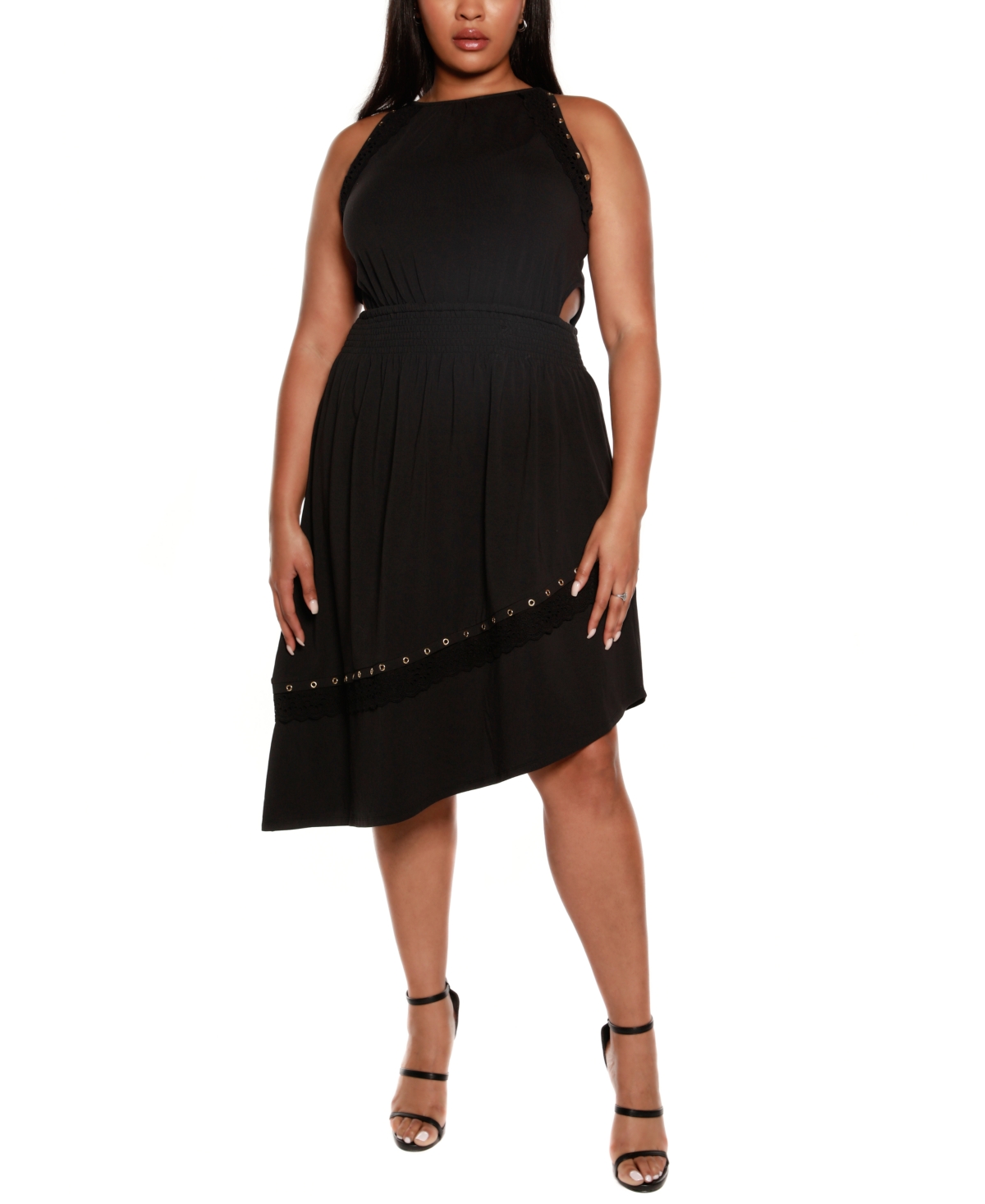 Belldini Women's Black Label Asymmetrical Midi Dress | ModeSens