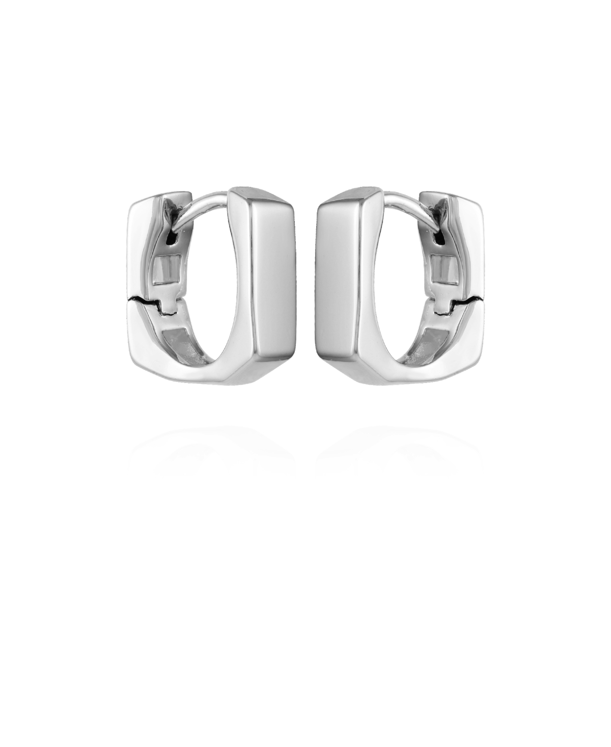 Click here for Vince Camuto Silver-Tone Square Huggie Hoop Earrin... prices