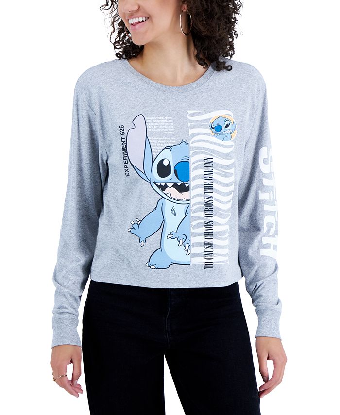 Disney Juniors' Stitch Space Chaos Graphic Top - Macy's