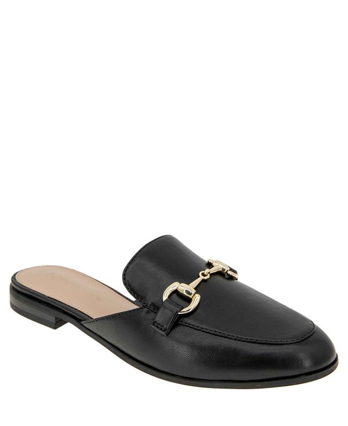 BCBGeneration Women's Zorie Tailored Slip-On Loafer Mules - Macy's