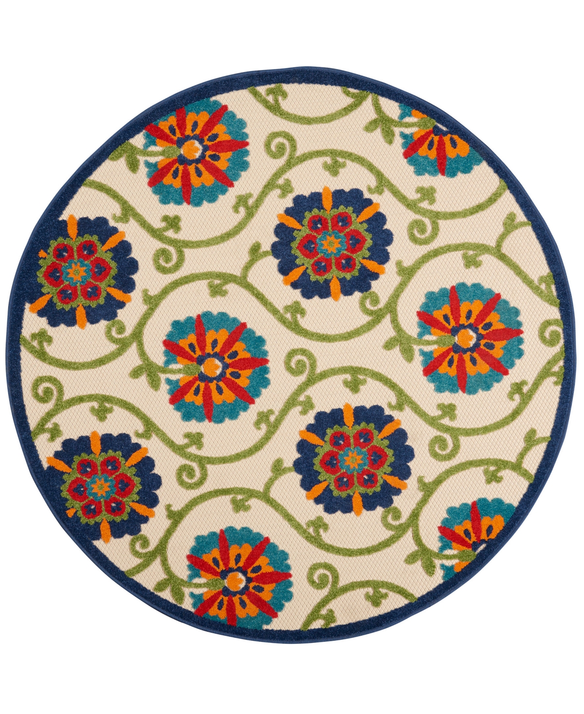 Click here for Nourison Home Aloha ALH19 4 x 4 Round Outdoor Area... prices