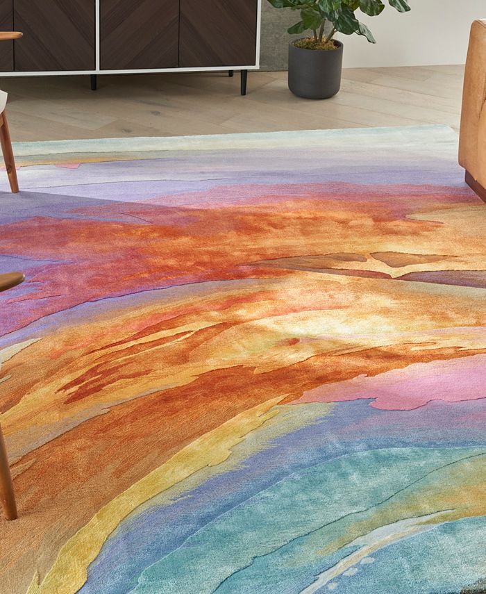 Nourison Home Prismatic PRS25 7'9" x 9'9" Area Rug - Macy's