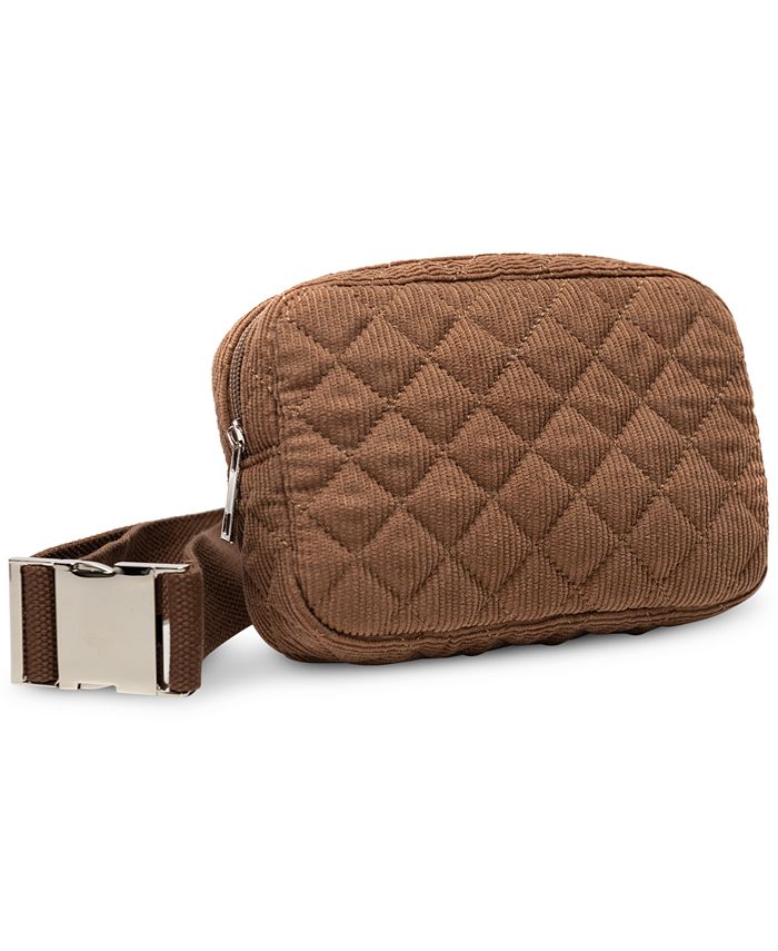 Jenni Corduroy Quilted Sling Belt Bag, Created for Macy's & Reviews - Belts - Handbags ...