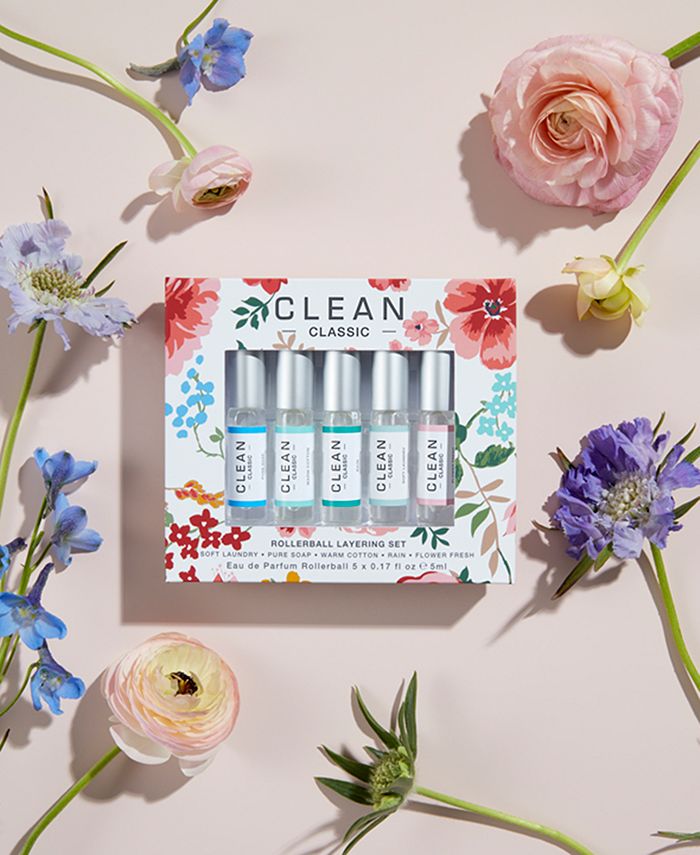 CLEAN Fragrance Eau De Parfum Rollerball Layering Set, 5 Piece - Macy's