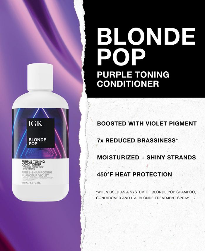 IGK Hair Blonde Pop Conditioner - Macy's