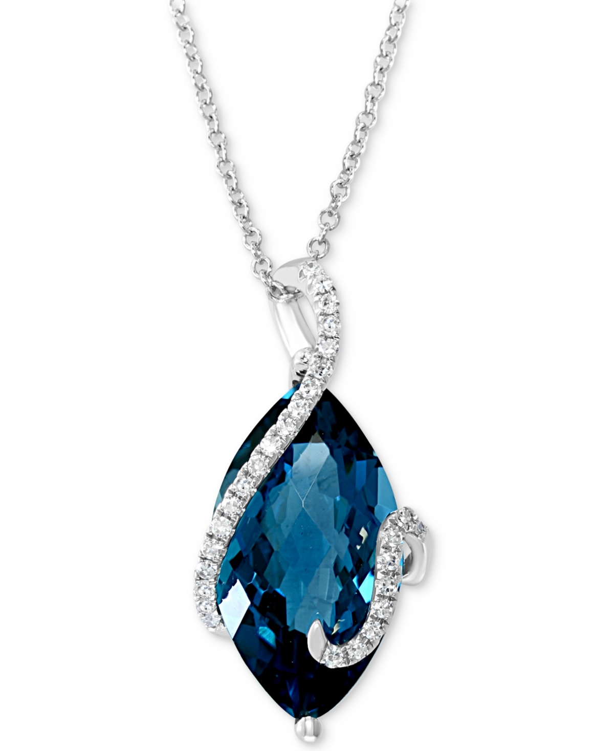 Click here for Effy Amethyst and Diamond (1/8 ct. t.w.) Marquise... prices