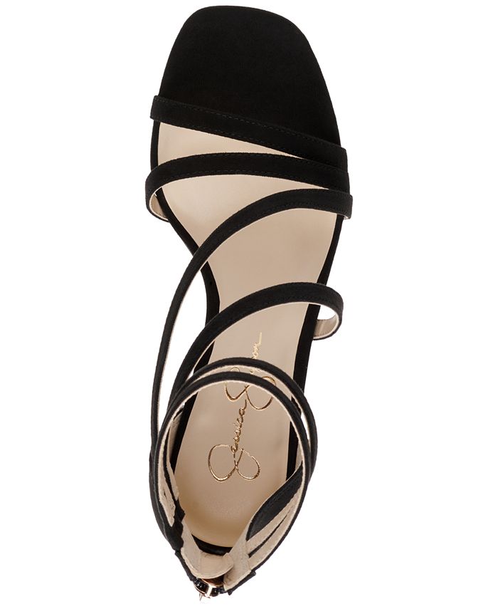Jessica Simpson Women's Sardona Strappy Block-Heel Sandals - Macy's