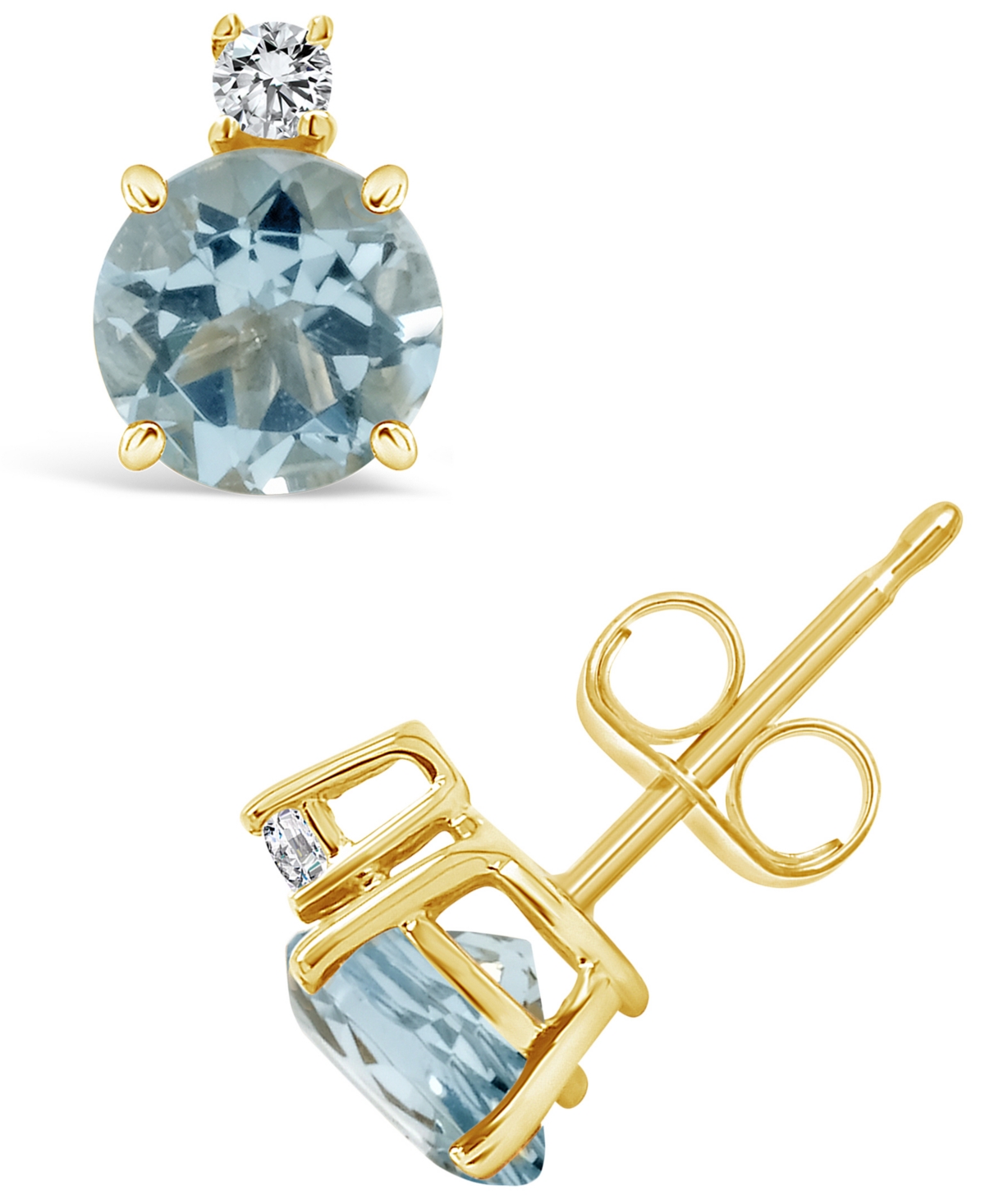 Click here for Aquamarine (1-1/2 ct. t.w.) and Diamond Accent Stu... prices