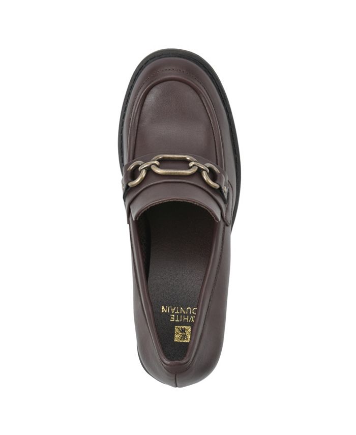 White Mountain Women's Booster Heeled Loafers - Macy's