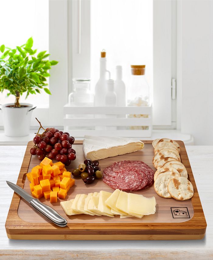 Seville Classics Bamboo Cutting Board & Flexible Food Mats Set - Macy's