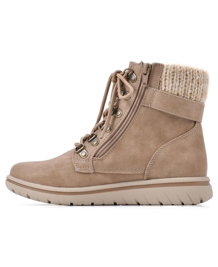 Cliffs by White Mountain Women's Hearty Lace-Up Hiker Booties - Macy's