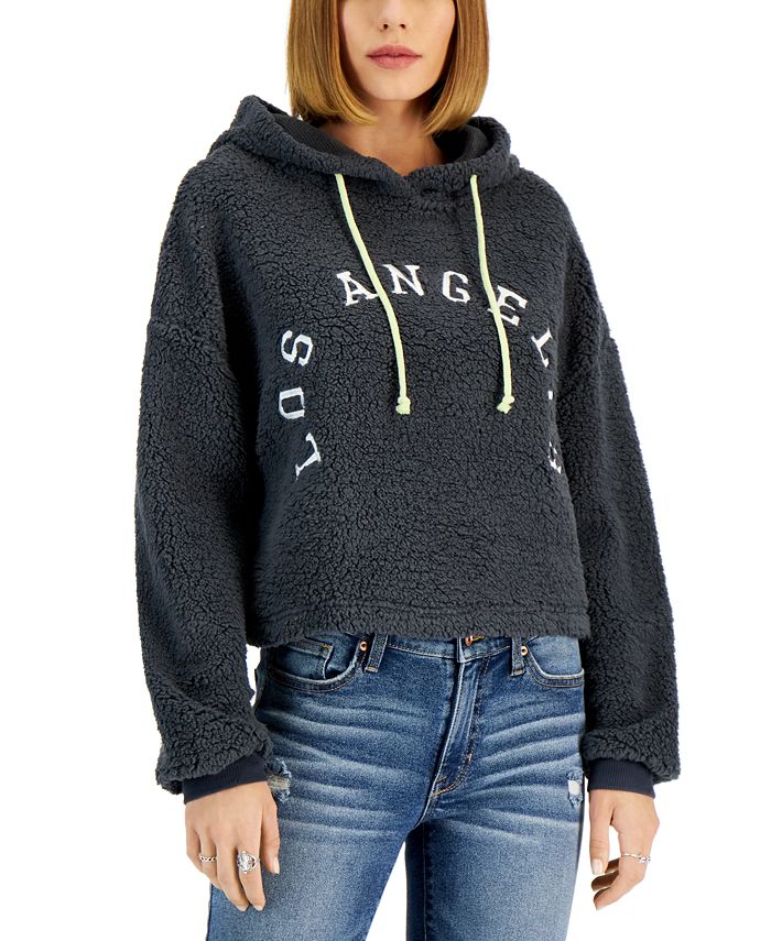 Grayson Threads Black Juniors' Cozy Los Angeles Hoodie - Macy's