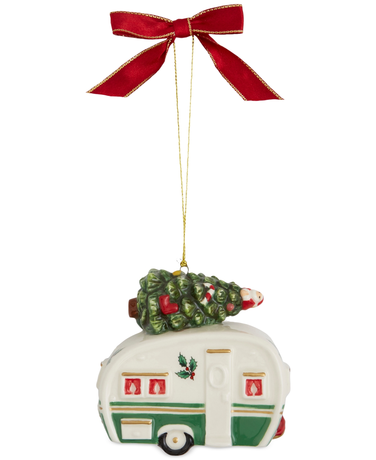 Click here for Christmas Tree Camper Van Ornament - Green prices