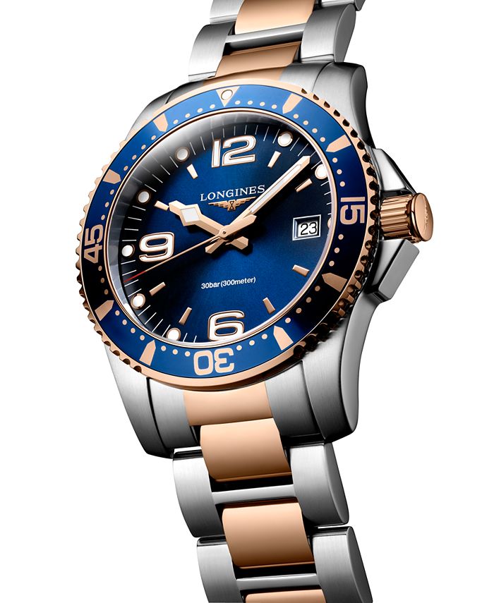 Longines Men's Quartz HydroConquest Two Tone Stainless Steel Bracelet ...