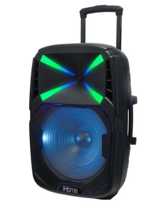 iHome iHPA-1500-LT Portable 15" Woofer Karaoke Machine PA Loud Speaker ...