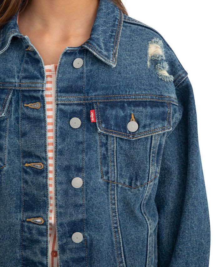 Levi's Levi's x Clements Twins Big Girls Oversized Trucker Jacket ...