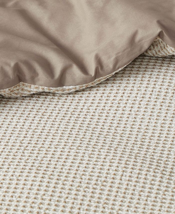 Clean Spaces Mara 3 Piece Waffle Weave Duvet Cover Set, King/California ...