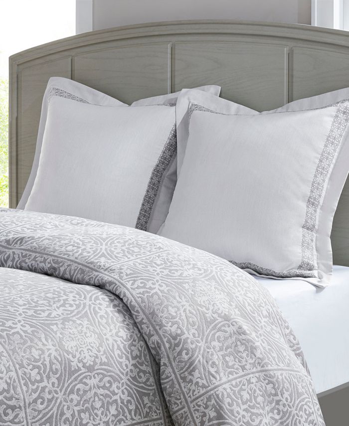 Madison Park Signature Windham Jacquard Tile 9-Pc.Comforter Set, Queen ...
