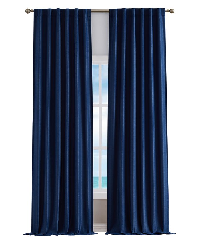 Nautica 2 Piece Robin Thermal Woven Room Darkening Back Tab Window ...