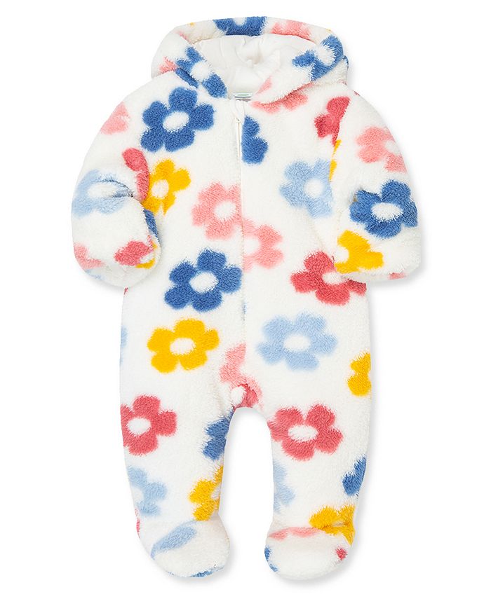 Little Me Baby Girls Fuzzy Flower Pram - Macy's