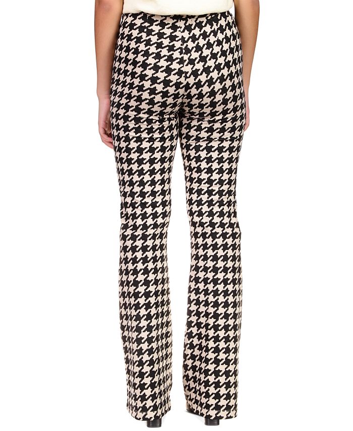 Sanctuary Womens Filmore Houndstooth Flare Leg Pants And Reviews Pants