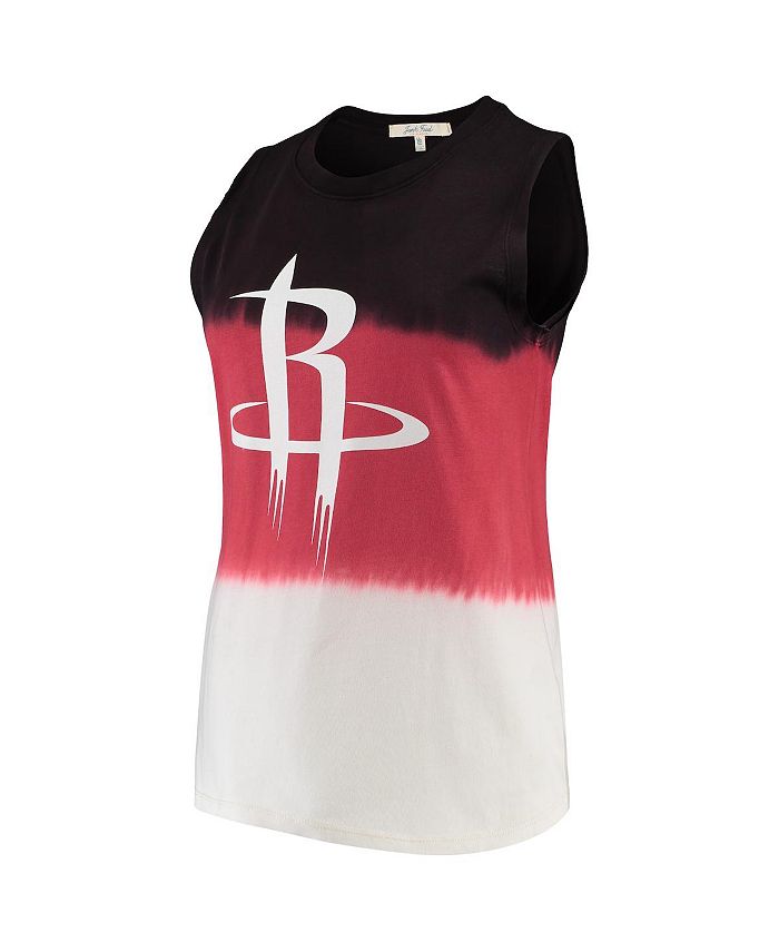 Junk Food Women's Black Houston Rockets Muscle Dip Dye Tank Top - Macy's
