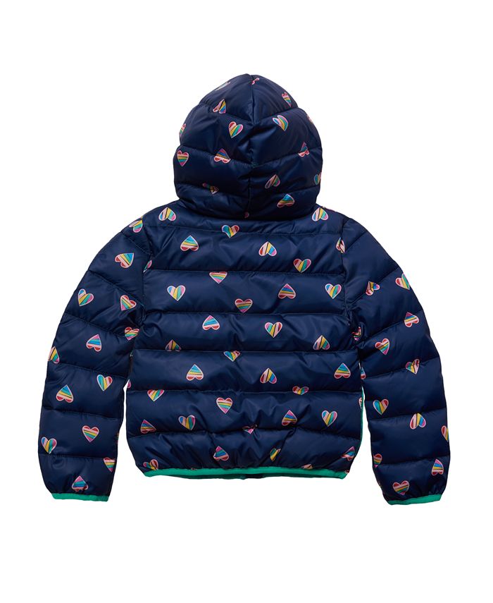 Epic Threads Toddler Girls Heart Packable Jacket with Bag, Created For ...