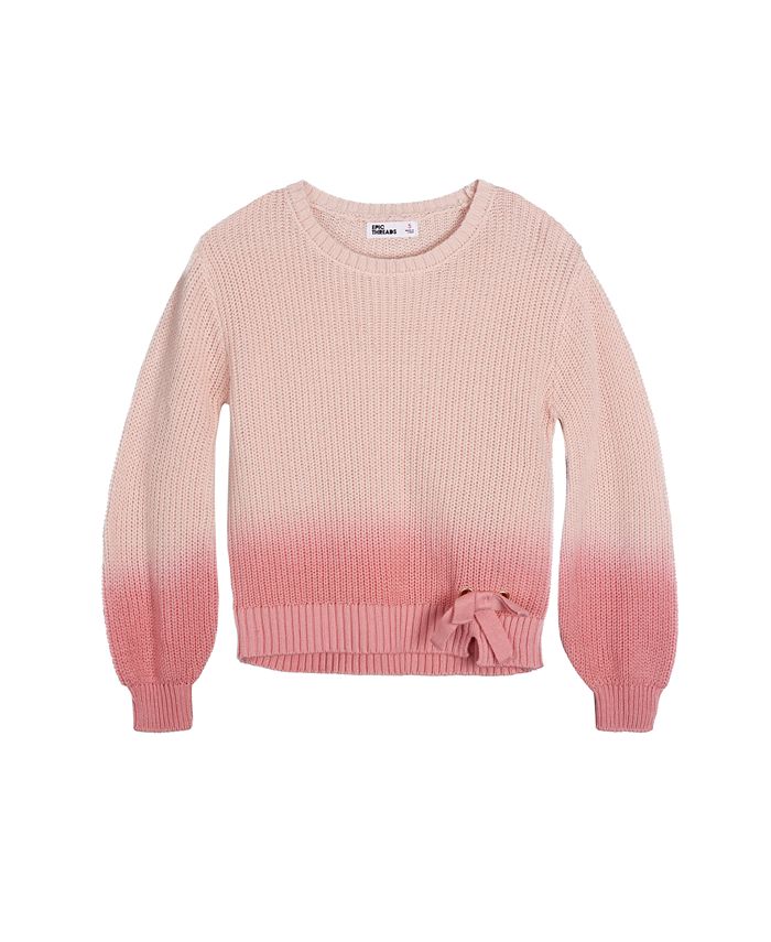 Epic Threads Toddler Girls Ombre Bow Sweater - Macy's