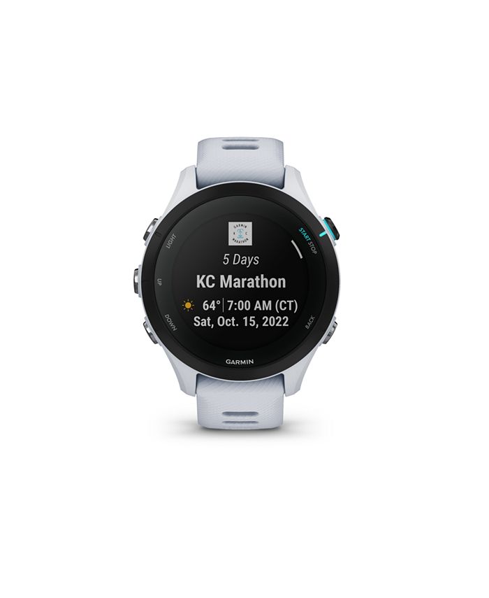 Garmin Unisex Forerunner 255s Whitestone Fiber- Reinforced Polymer Band ...