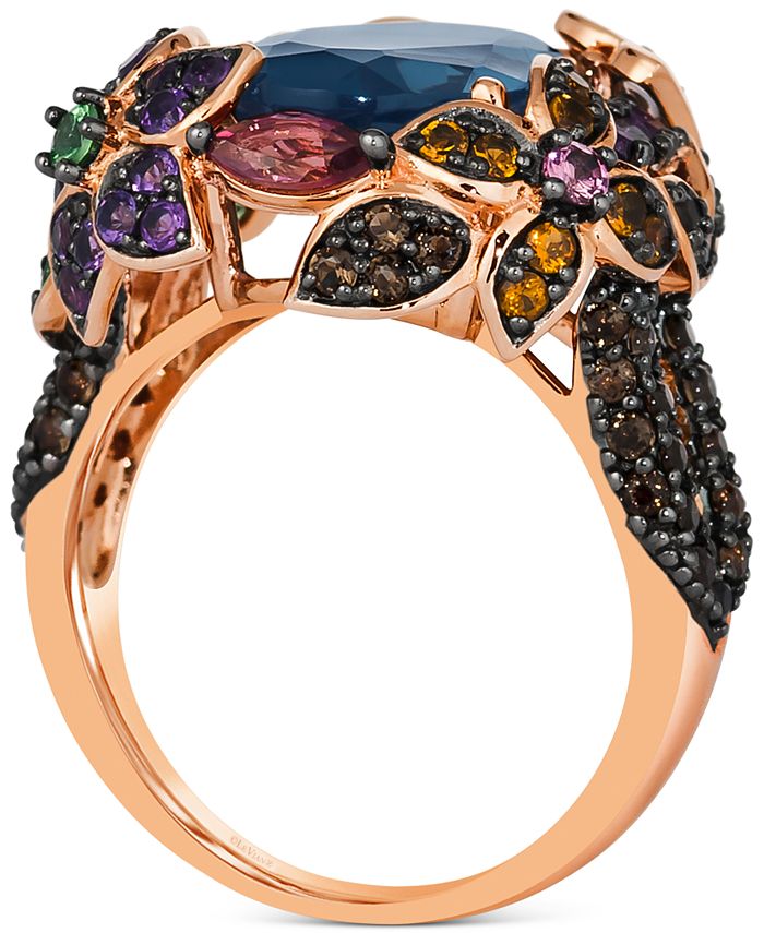 Le Vian Multi-Gemstone (7-3/4 ct. t.w.) & Nude Diamond (1/10 ct. t.w.) Statement Ring in 14k ...