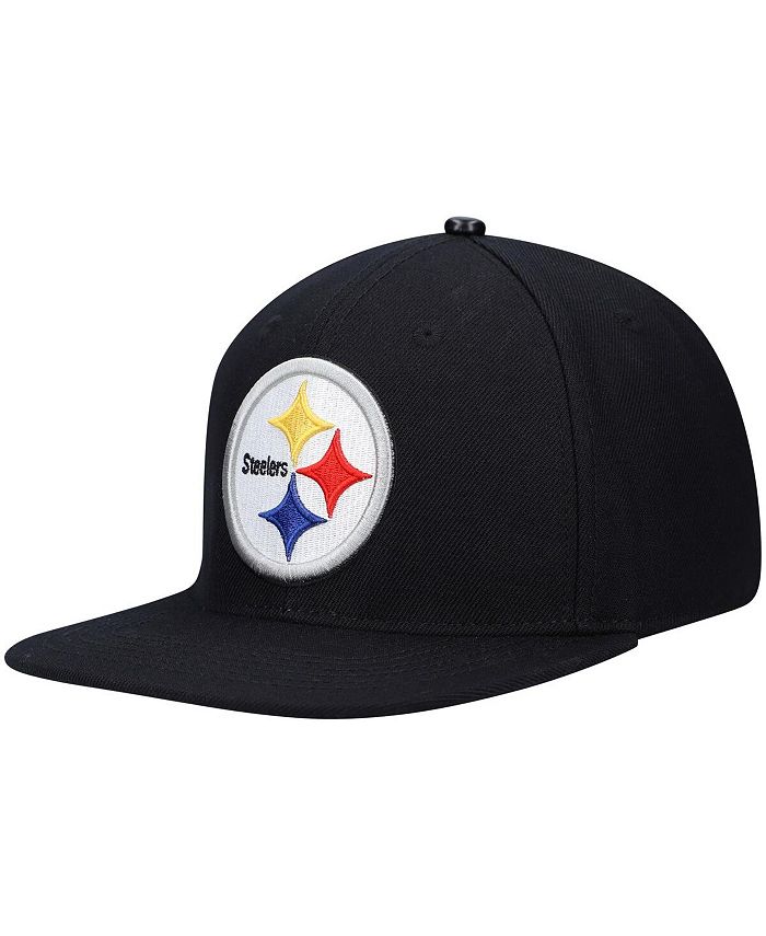 Pro Standard Men's Black Pittsburgh Steelers Logo Ii Snapback Hat - Macy's