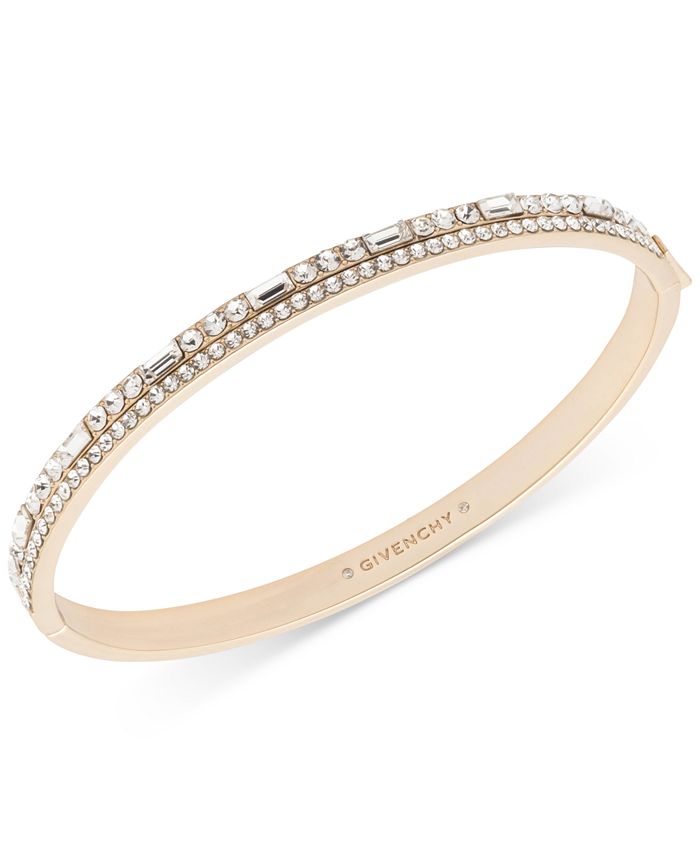 Givenchy Gold-Tone Crystal Bangle Bracelet - Macy's