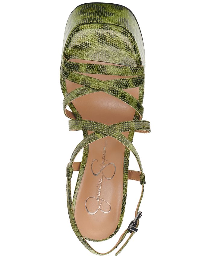 Jessica Simpson Women's Salih Block-Heel Platform Sandals - Macy's