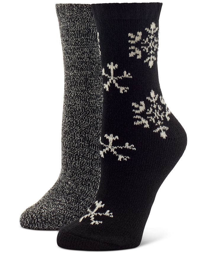 Hue Women's Ecosoft Snowflake 2 Pack Boot Socks - Macy's