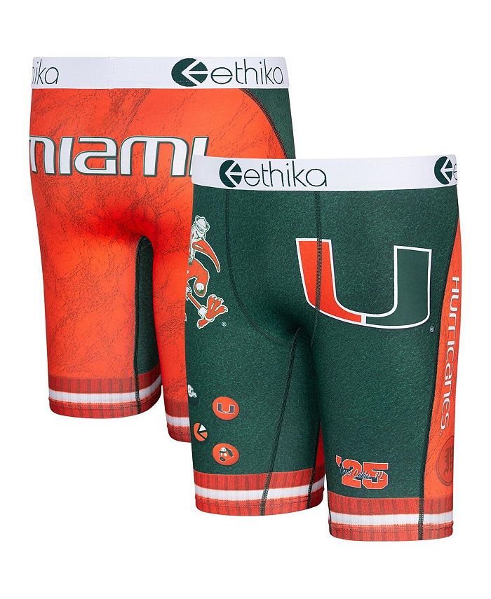 Ethika Boys Youth Green, Orange Miami Hurricanes Collegiate Schoolin ...