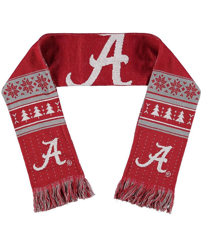 FOCO Men's and Women's Alabama Crimson Tide Reversible Ugly Scarf - Macy's