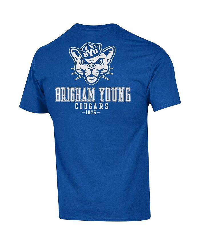 Champion Men's Royal BYU Cougars Stack 2-Hit T-shirt - Macy's