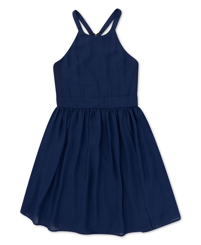 Speechless Big Girls Skater Dress with Lace Back Detail - Macy's