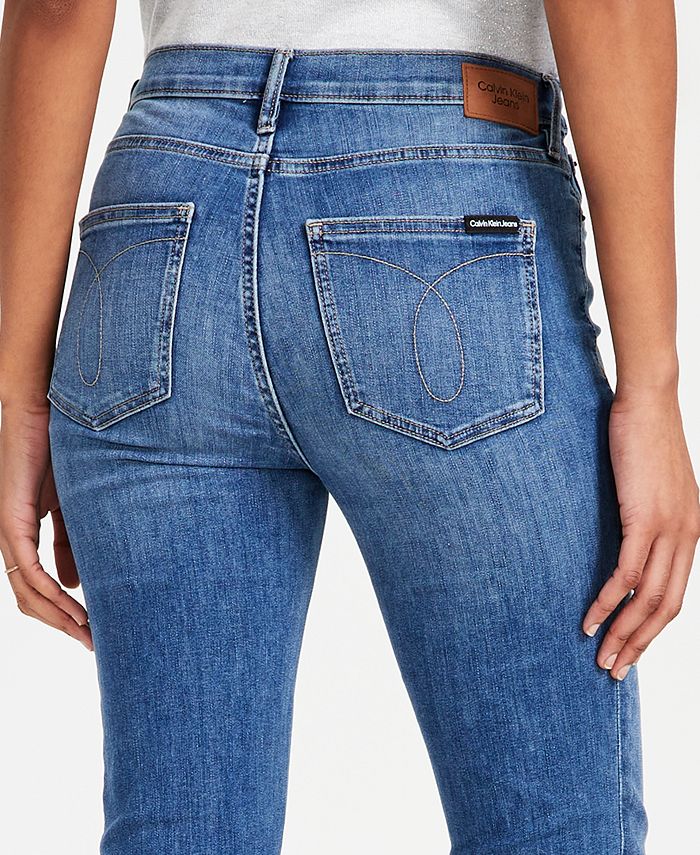 Calvin Klein Jeans Petite High-Rise Slim Straight-Leg Whisper-Soft ...