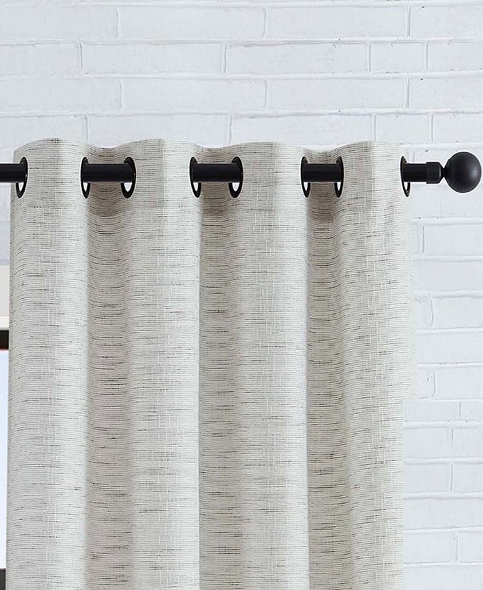 Lucky Brand Sierra Textured Light Filtering Grommet Window Curtain ...