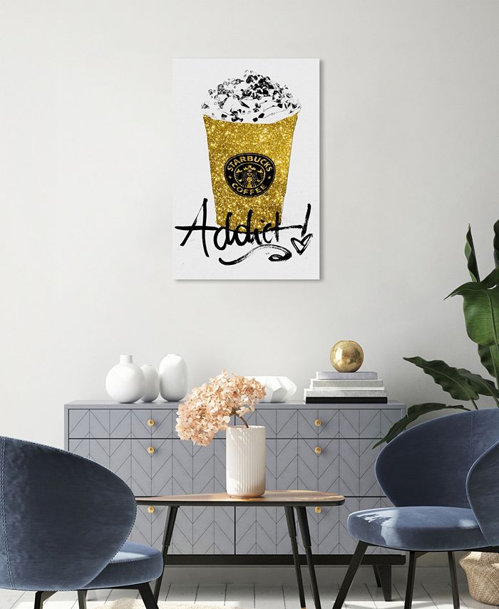 Oliver Gal Fashion Frappuccino Giclee Art Print on Gallery Wrap Canvas ...