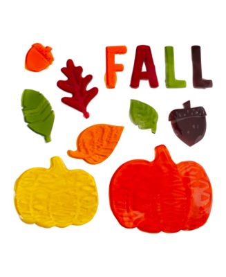 Fall Leaves and Pumpkins Thanksgiving Gel 9 Piece Window Clings Set ...