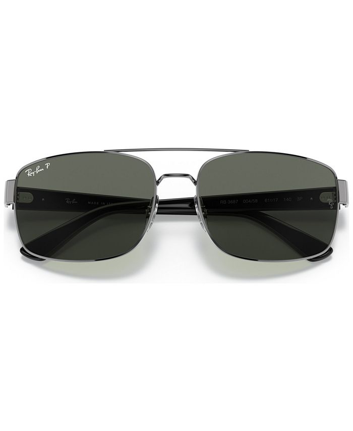 Ray-Ban Men's Polarized Sunglasses, RB3687 - Macy's